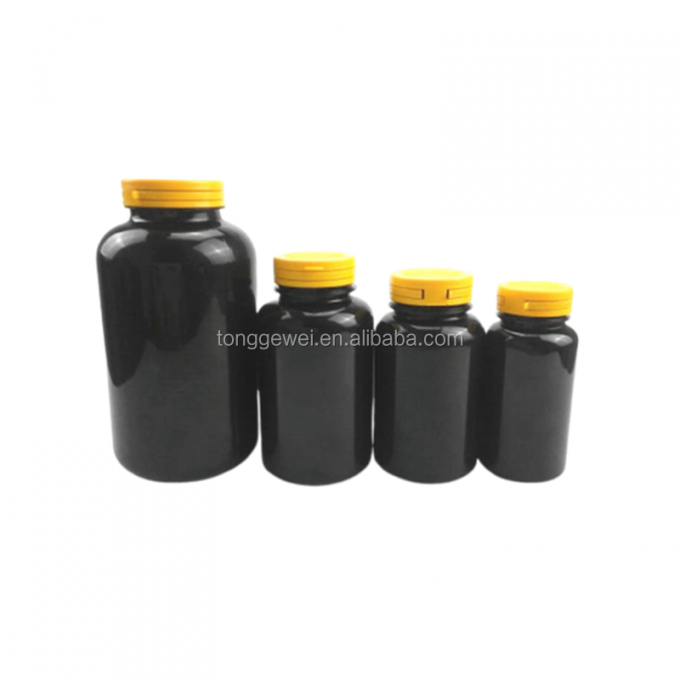 Black 100cc Plastic Bottle Pill Plastic Containers Capsule